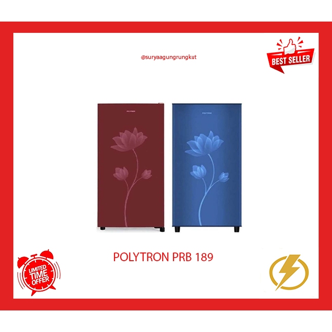 Jual KULKAS POLYTRON 1 PINTU 180 L 80 WATT - PRB 189 | Shopee Indonesia