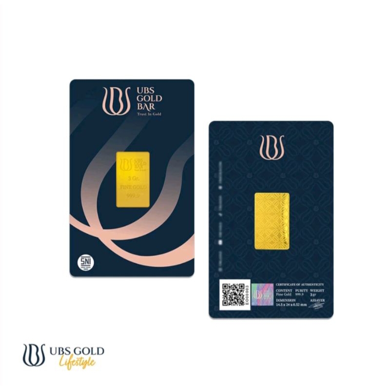 Jual UBS LOGAM MULIA 3 GRAM ORIGINAL BERSERTIFIKAT RESMI | Shopee Indonesia