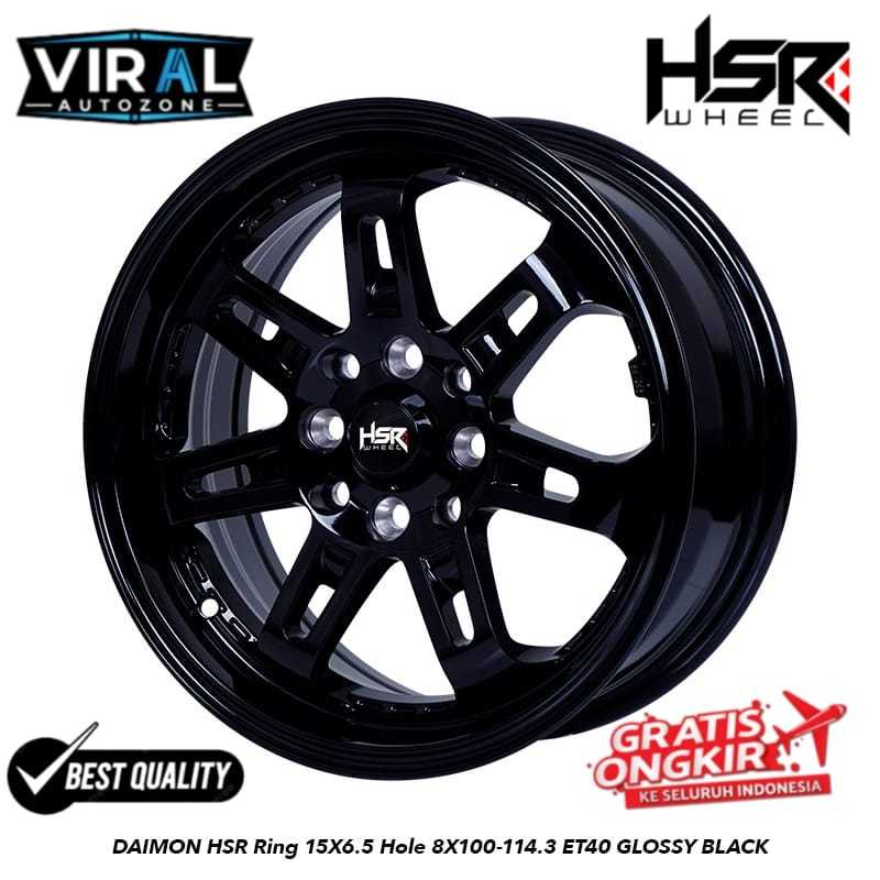 Jual Velg mobil ring 15 Jazz agya xenia sigra avanza livina yaris vios dll | Original HSR DAIMON ...