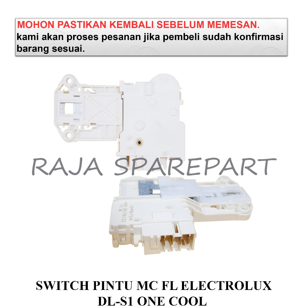 Jual SPES1 DOOR LOCK / SWITCH PINTU MESIN CUCI FRONT LOADING ELECTROLUX ...