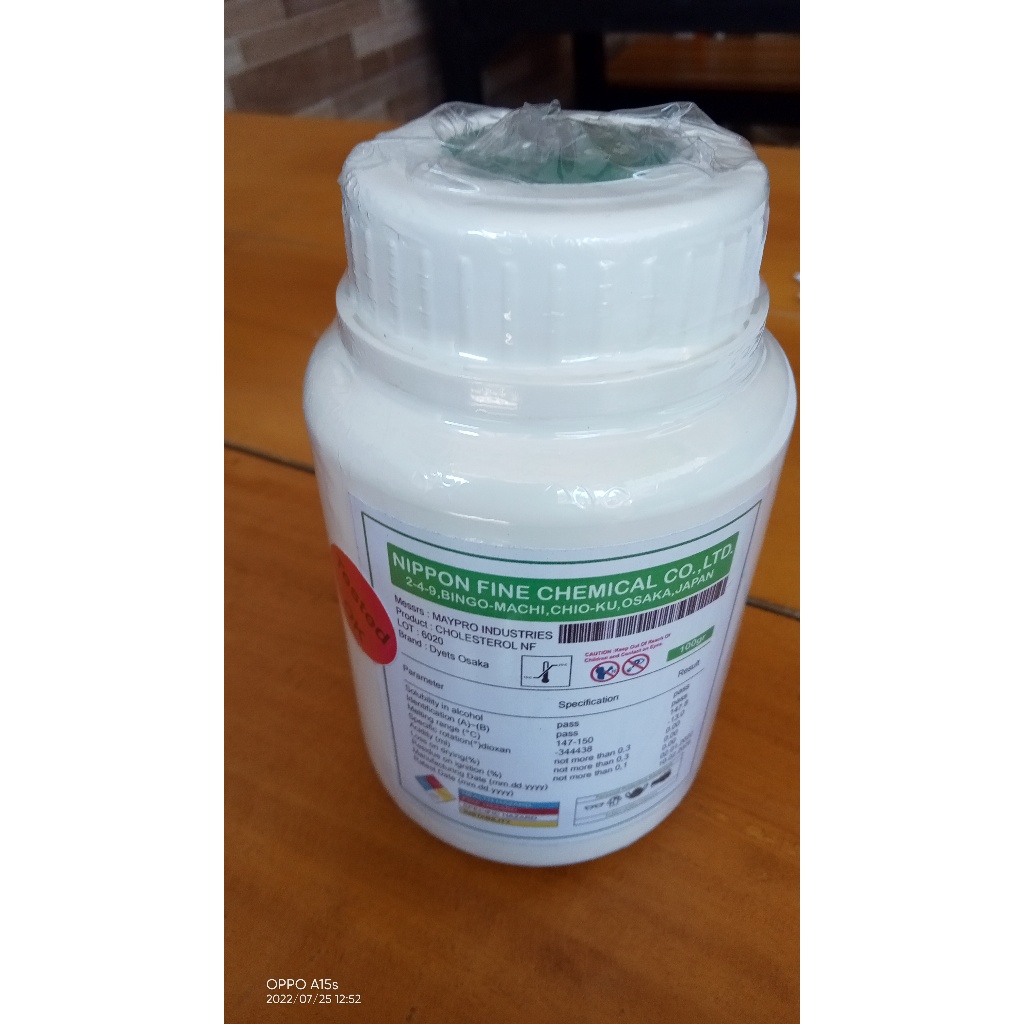 Jual Cholesterol Powder/Cholesterol Powder PA/Cholesterol Powder lab ...