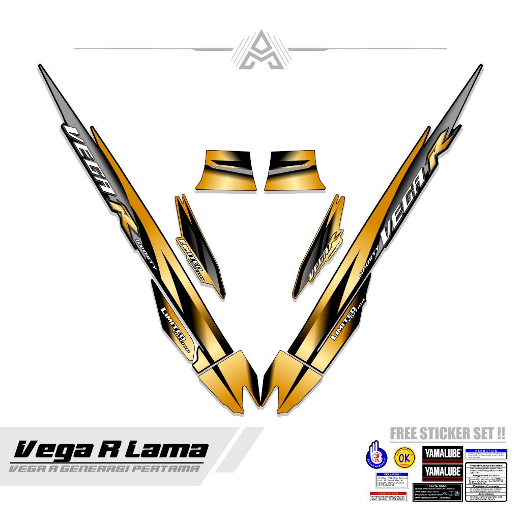 Jual STRIPING VEGA R LAMA / MTF 13 / STIKER VEGA R KOTAK / STICKER VEGA ...