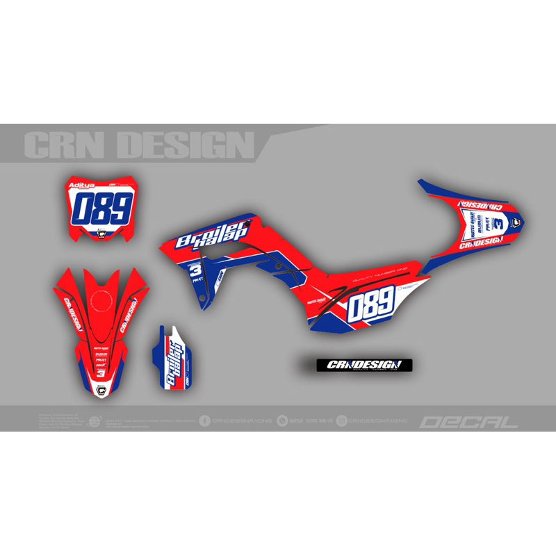 Jual Decal Kit CRF 150L Full body superglosy desain suka suka free ...
