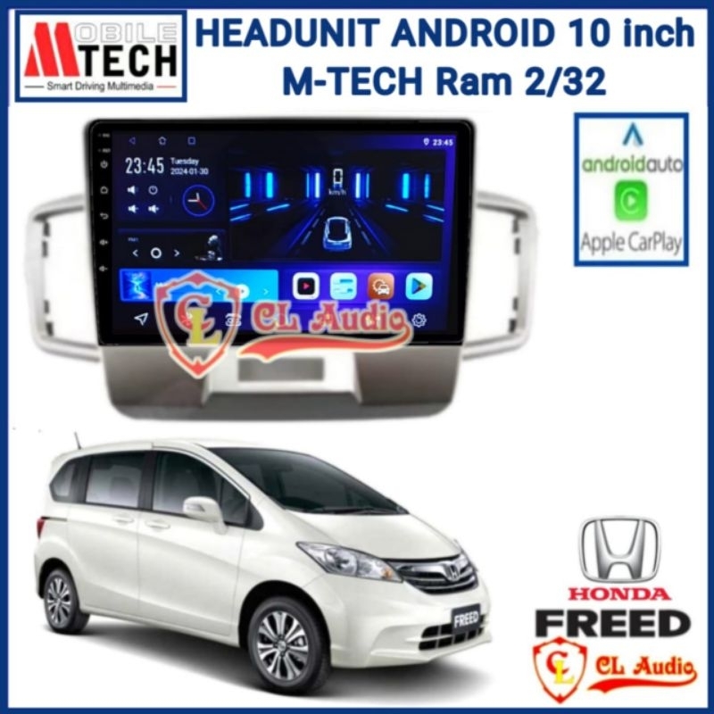 Jual Head Unit Android Mtech 10 Inch OEM Honda Freed Carplay | Shopee ...