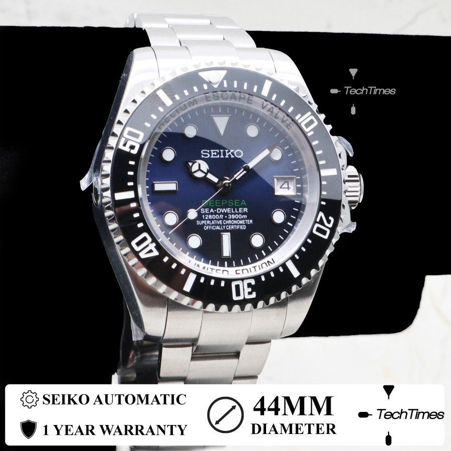 Jual Seiko DeepSea Mod Seikomod Deep Sea NH35 Automatic 44MM Big Watch ...