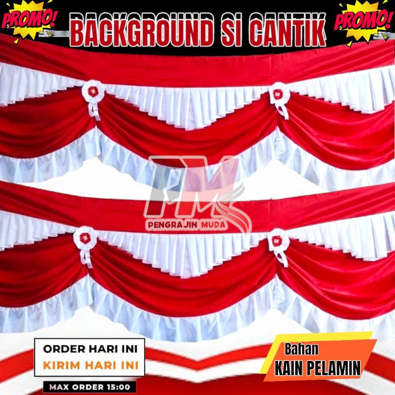 Jual BENDERA BACKGROUND/BENDERA UMBUL-UMBUL10 GELOMBANG/BENDERA MERAH PUTIH | Shopee Indonesia
