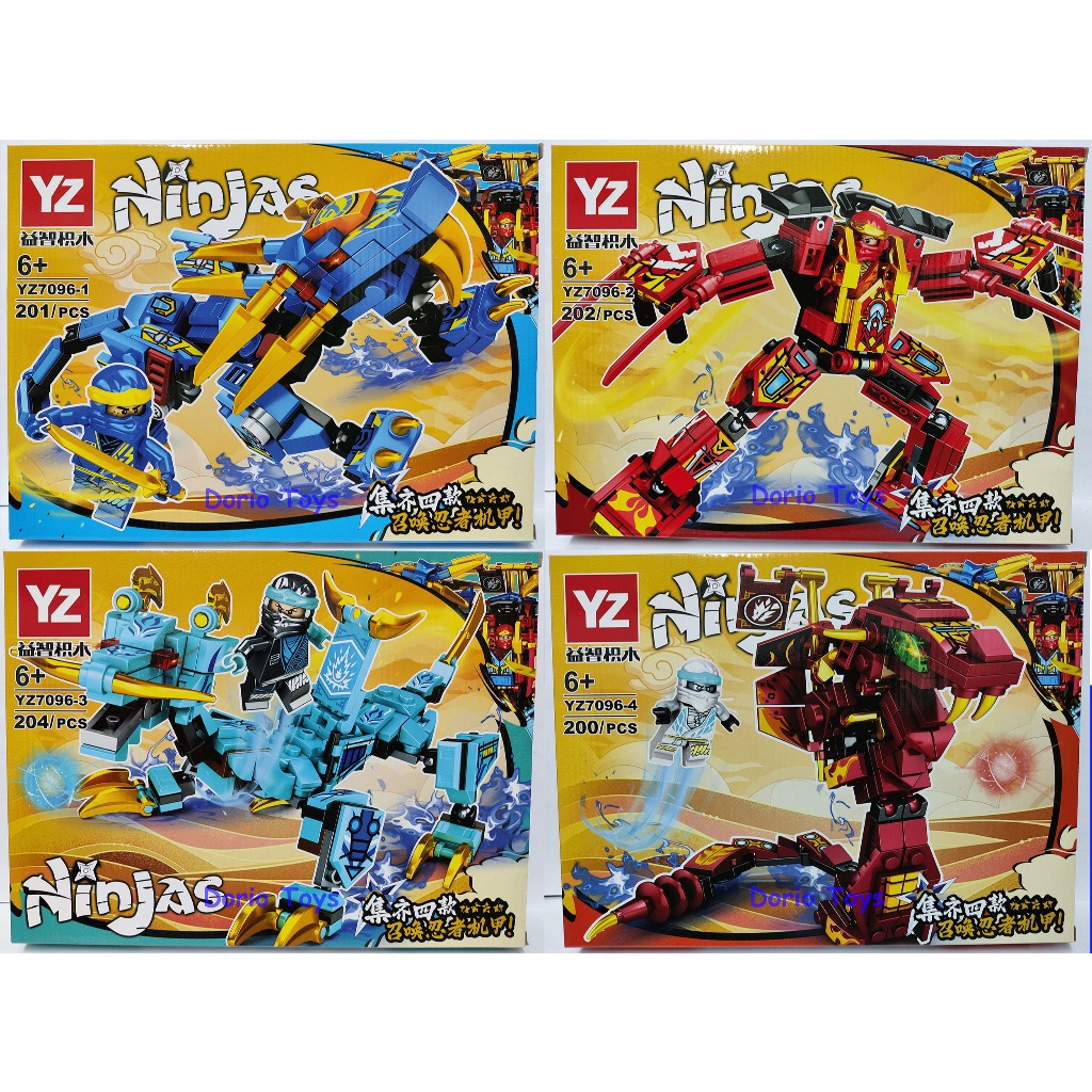 Jual Brick Ninja Heroes & Mythic Mecha Battle Set - Pahlawan Ninja dan ...