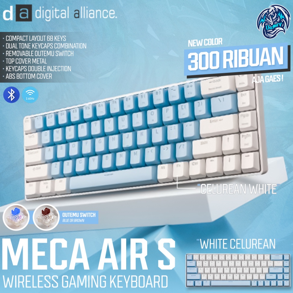 Jual LANGSUNG ATC Digital Alliance Meca Air S 65 Wireless Mechanical ...