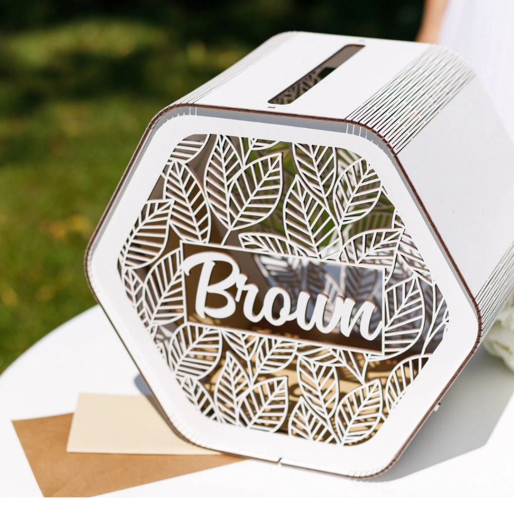 Jual DECORA UNION - Hexagon Box Custom Rustic Playwood /Box Undangan ...