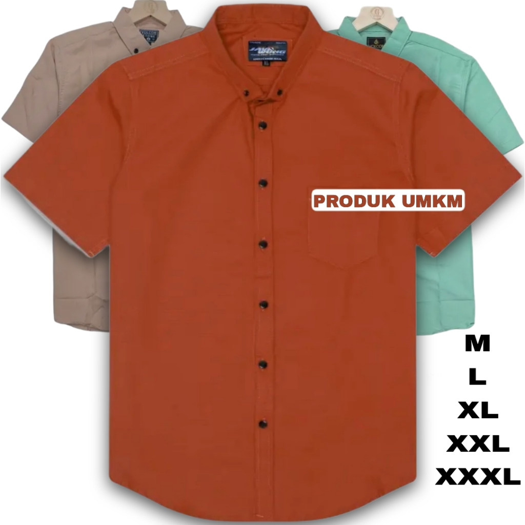 Jual REGOMUMET Hem Polos Pria lengan pendek | Kemeja Pria Kasual ...