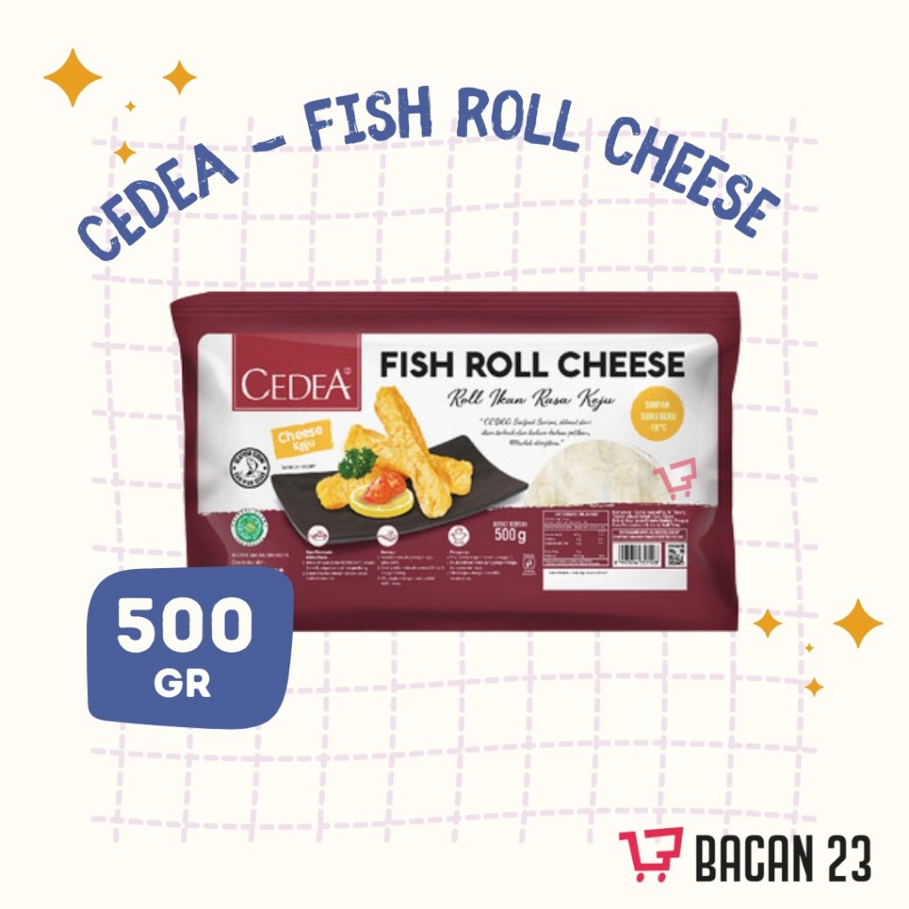 Jual Cedea Fish Roll Cheese (500 gr) Roll Ikan Rasa Keju Frozen Food ...