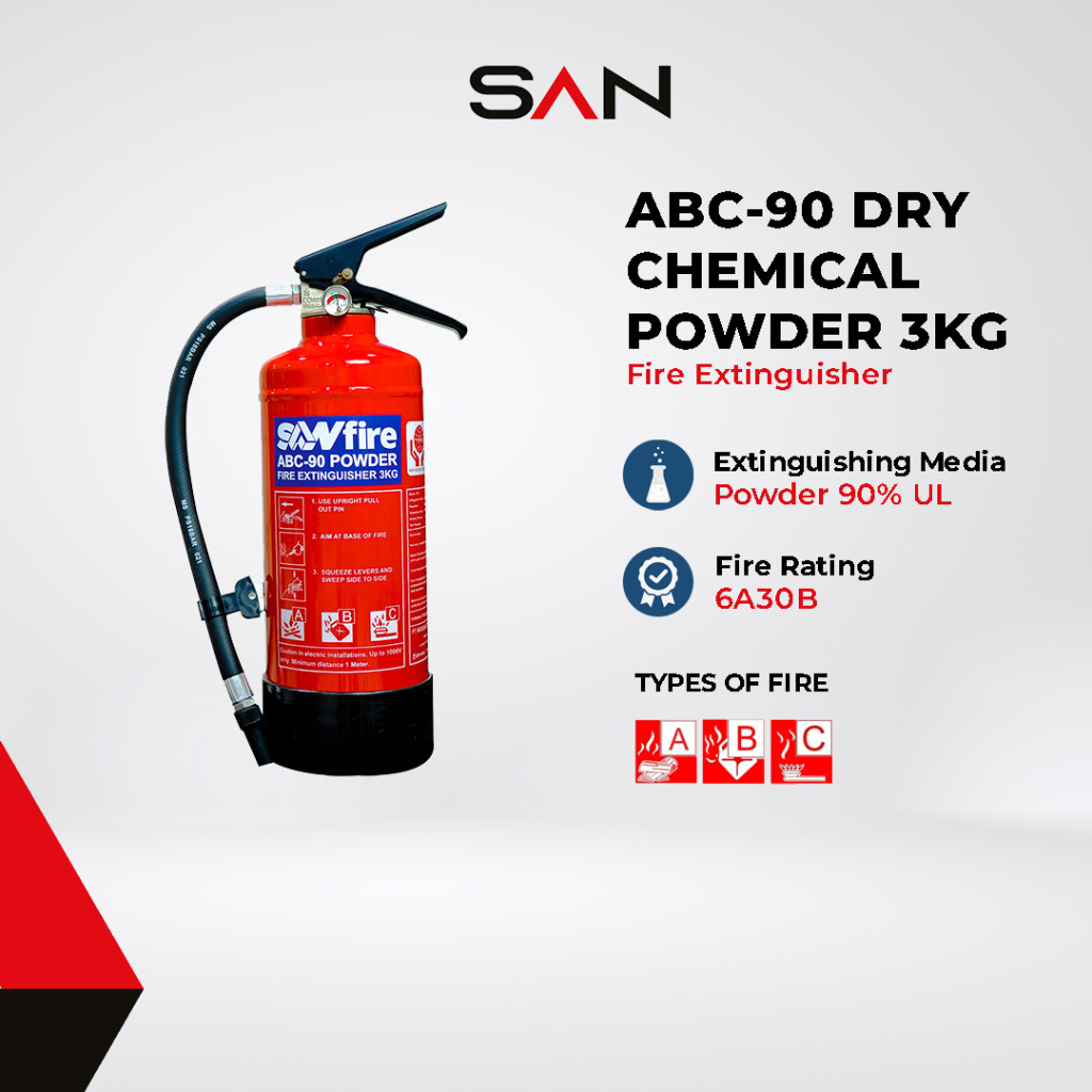 Jual APAR POWDER 90% ALAT PEMADAM API RINGAN EXTINGUISHER SANFire FP3 ...