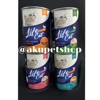 Jual [1 Dus isi 24] Life Cat Kaleng 400Gr makanan basah kucing | Shopee ...