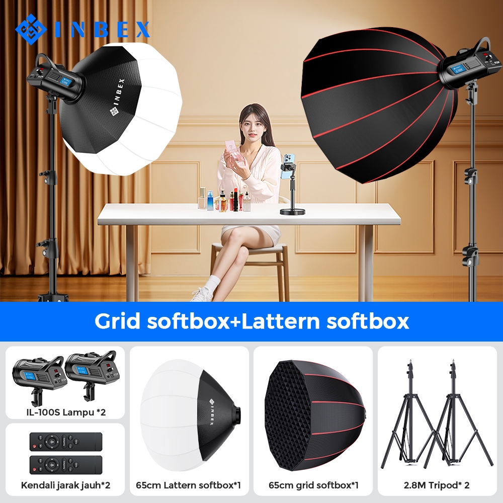Jual INBEX Lampu Live IL-100S Softbox Lighting Kit Lampu Livestreaming ... Jual INBEX Lampu Live IL-100S Softbox Lighting Kit Lampu Livestreaming ...