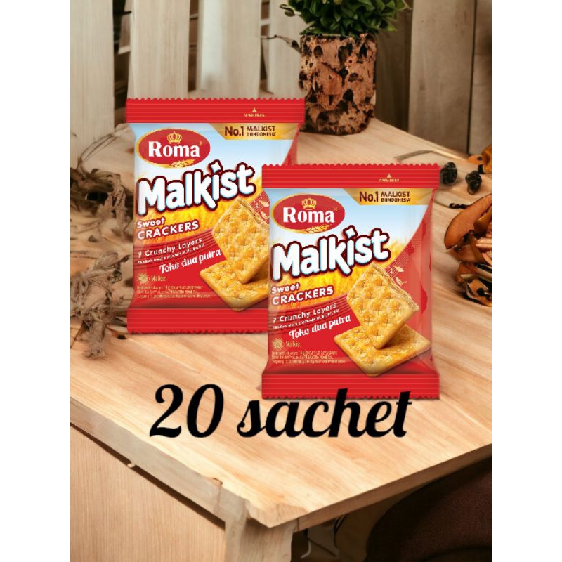 Jual Roma Malkist sweet Crackers 21 gr X 2 renceng ( Twin pack ...