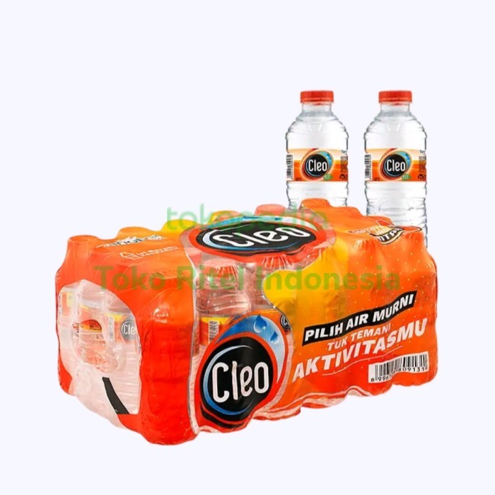 Jual AIR MINERAL/MINERAL WATER CLEO KEMASAN BOTOL 220 ML 1 PACK ISI 24 PCS | Shopee Indonesia