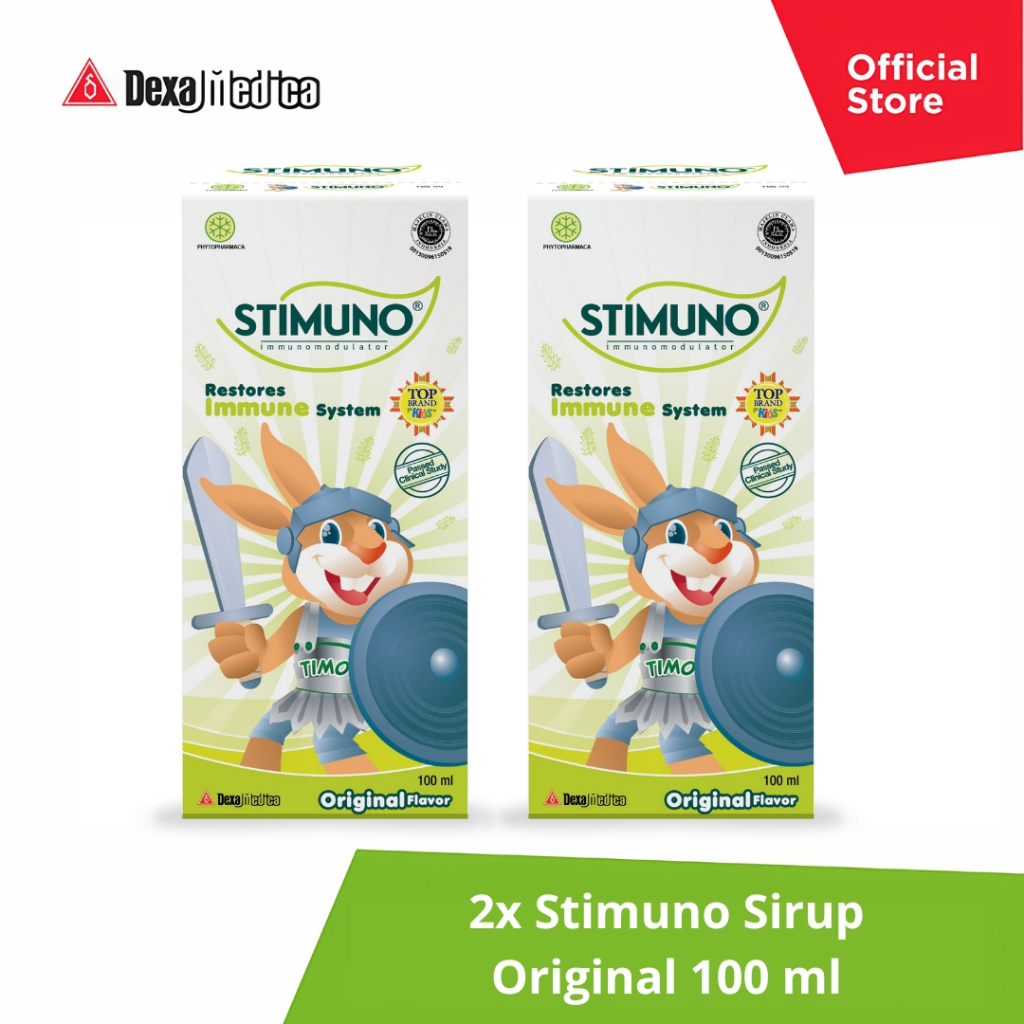 Jual Stimuno Sirup Vitamin Anak Rasa Original 100 ml - Twin Pack ...