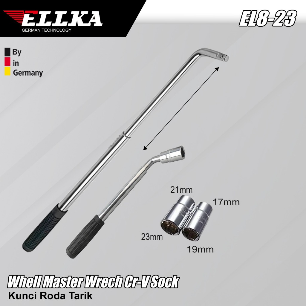 Jual Kunci Roda Palang 17mm x 19mm x 21mm x 23mm Kunci Pembuka Baut ...