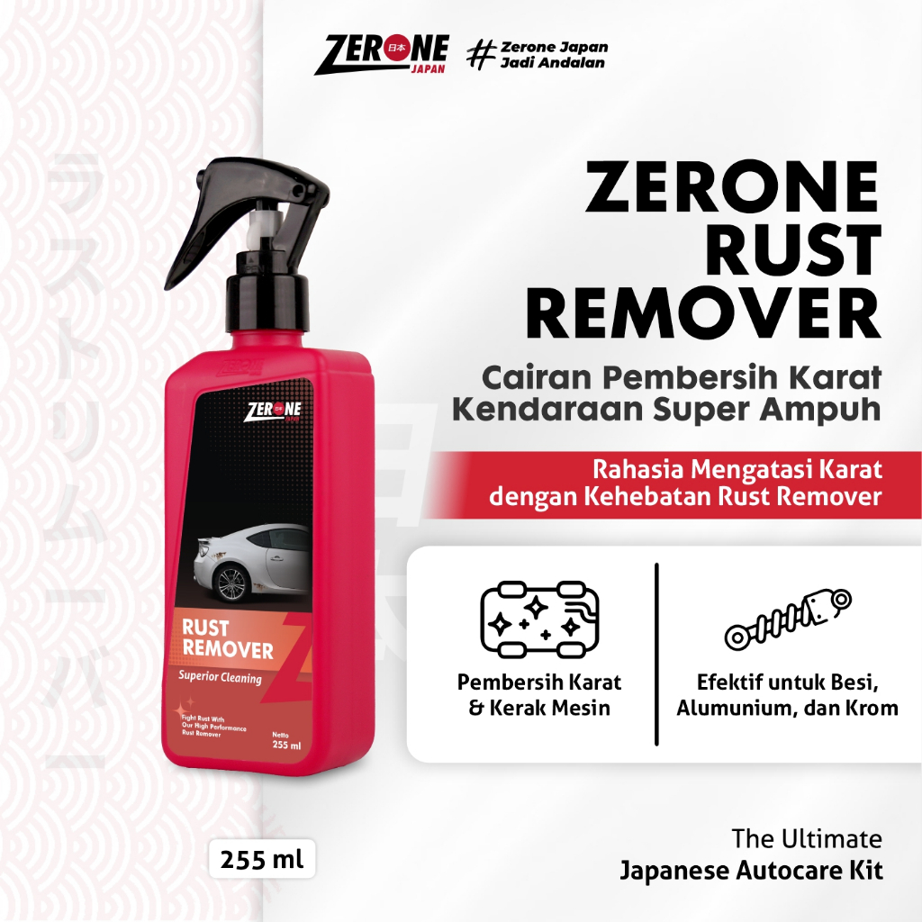 Jual Rust Remover Pembersih Kerak Mesin Motor Mobil Penghilang Karat Besi dan Stainless Zerone ...