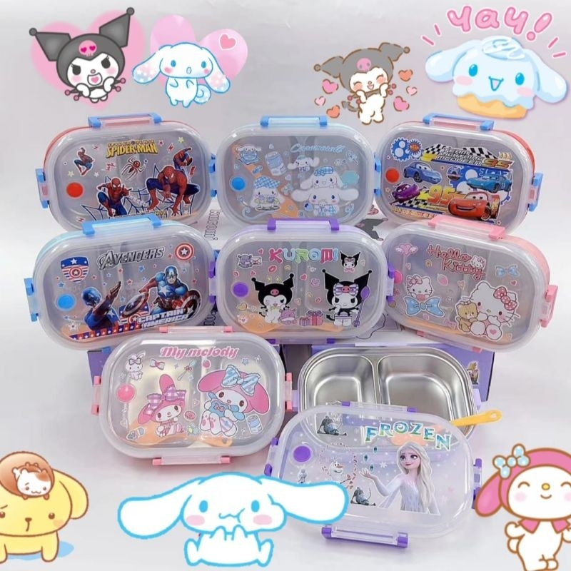 Jual OHANA - Kotak makan cinnamoroll kuromi sanrio stainless / lunch ...