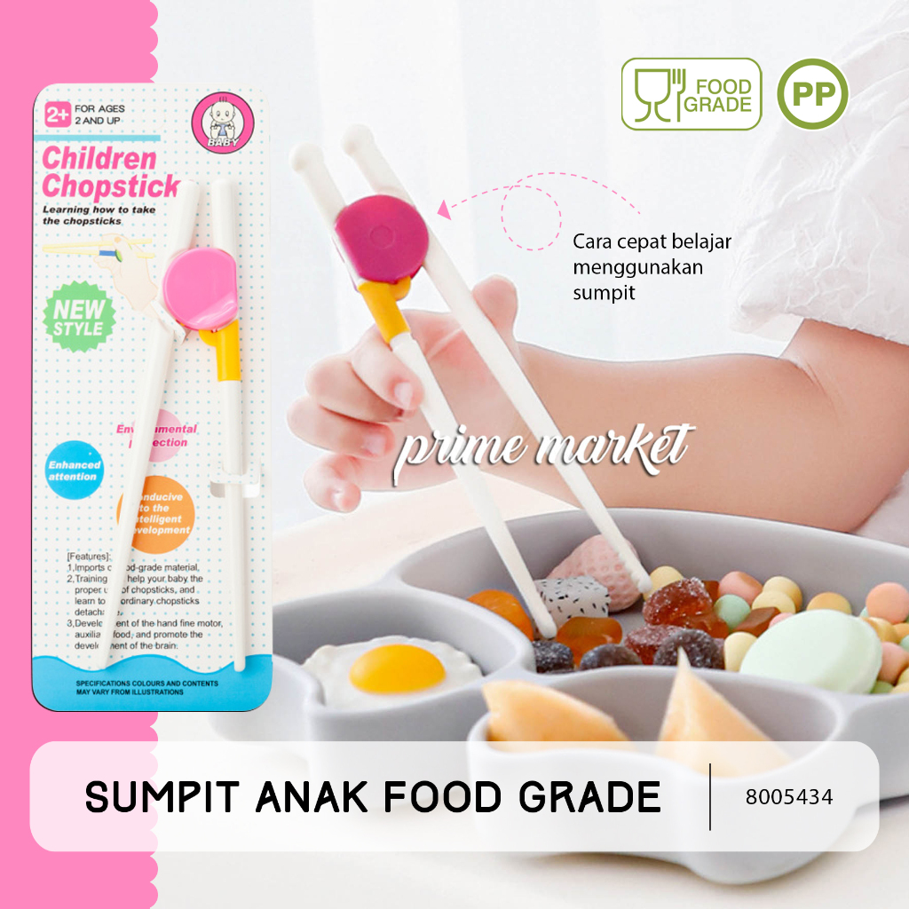Jual Sumpit Anak Belajar Makan Training Chopstick Sumpit Anak Karakter ...