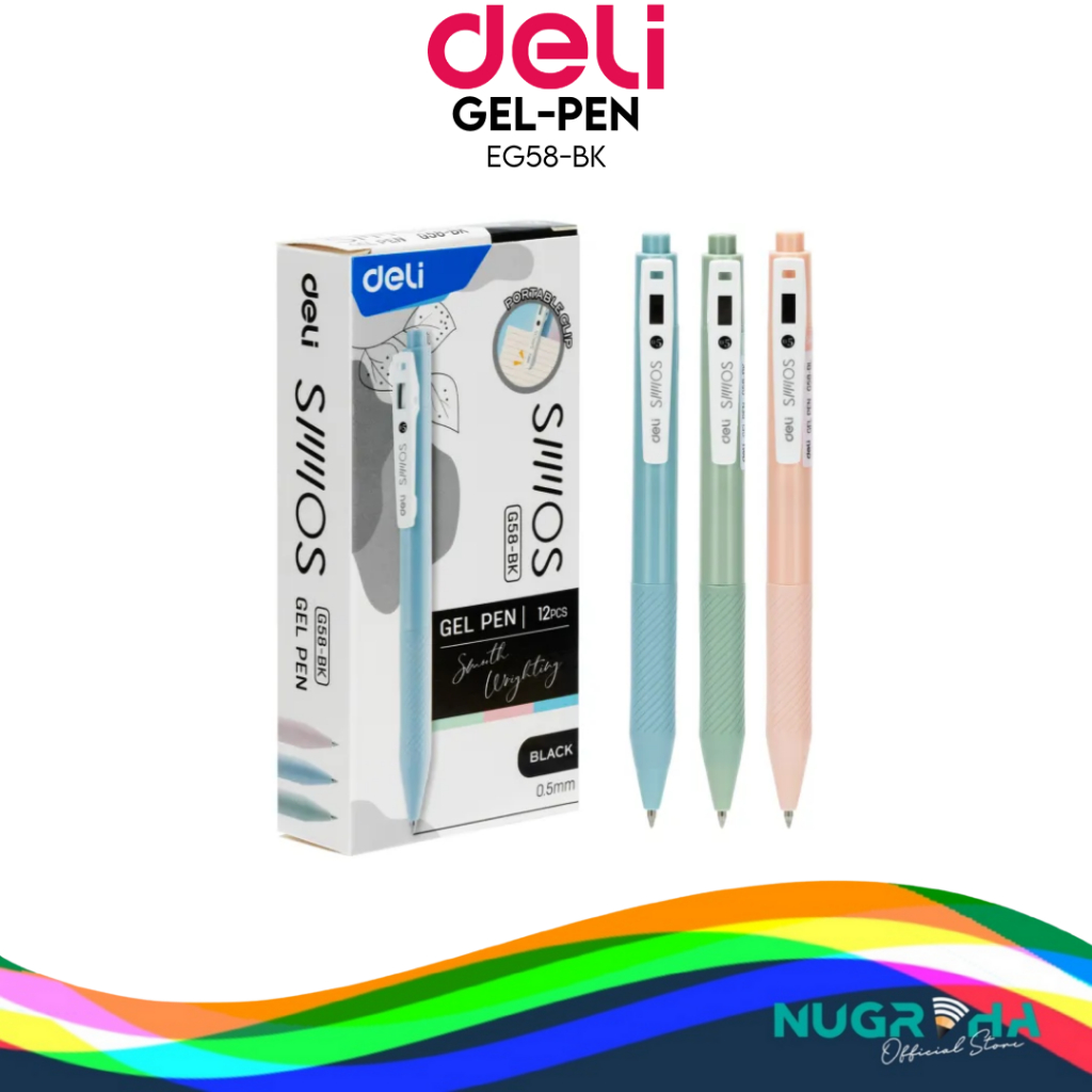 Jual Pulpen Gel Deli Smooth 0.5mm - G58 | Shopee Indonesia