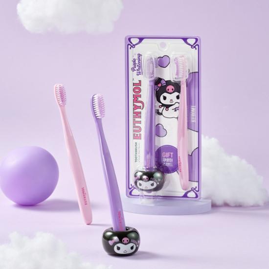 Jual Euthymol x Kuromi X My Melody Whitening Toothbrush Original Korea ...