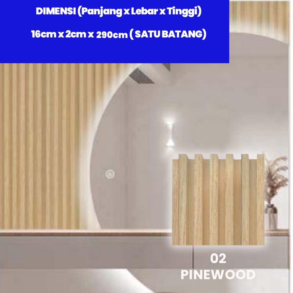 Jual Wood Panel WPC / Wall Panel PVC / Kisi Kisi Kayu / Panel Dinding ...