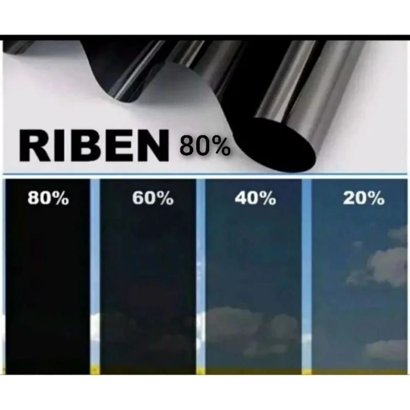Jual KACA FILM RYBEN RIBEN STIKER KACA JENDELA DTIKER KACA MOBIL 80% 60% 40% 20% STICKER KACA ...