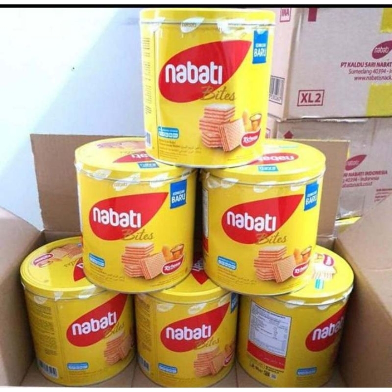 Jual Wafer Nabati Kemasan kaleng Varian Rasa Keju (Richeese) | Shopee ...