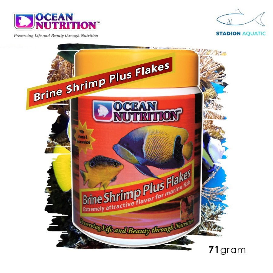 Jual Ocean Nutrition Brine Shrimp Plus Flakes 71 Gr Shopee Indonesia