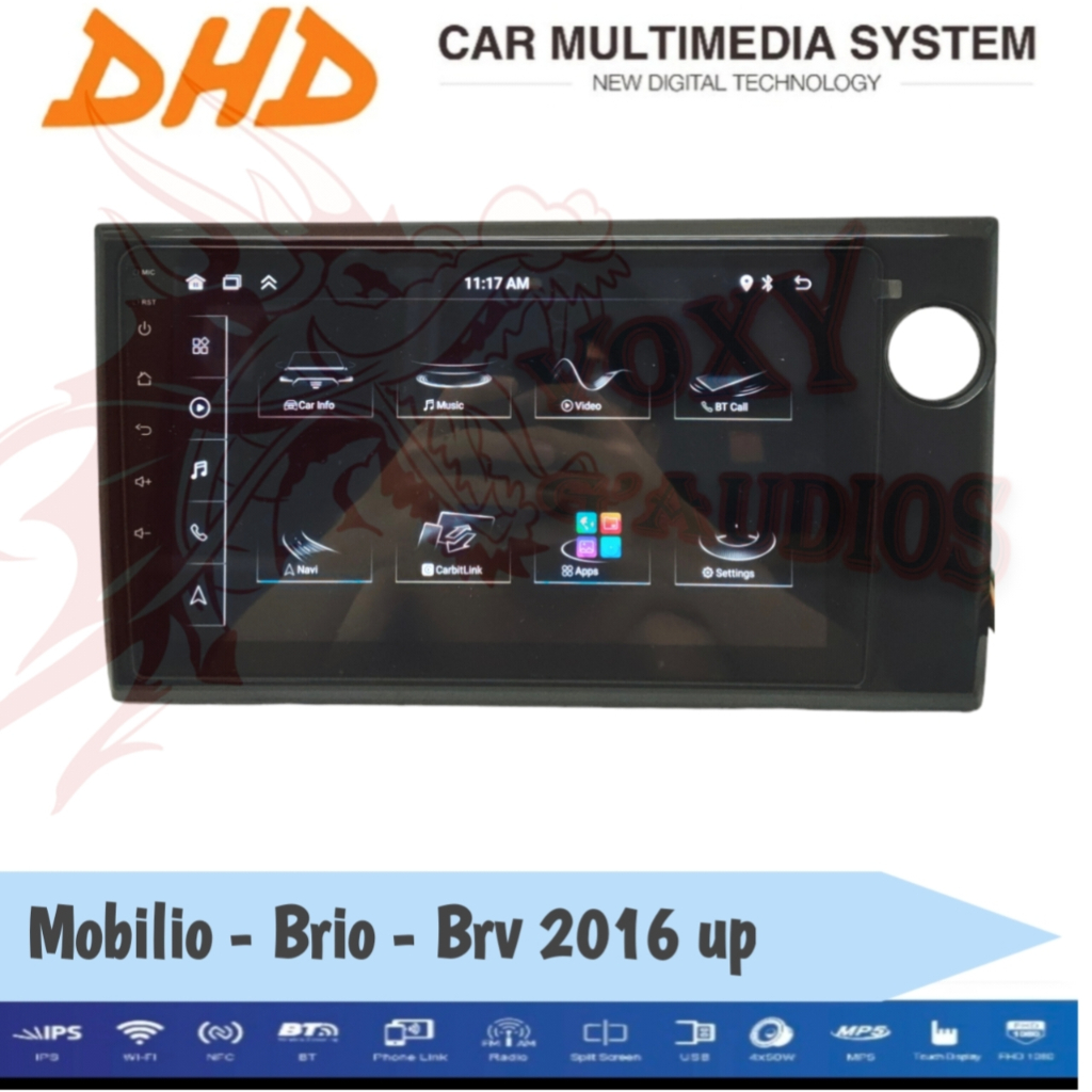 Jual Head Unit Android DHD Brio Brv Mobilio 2016 up 9 inch Plug & Play ...