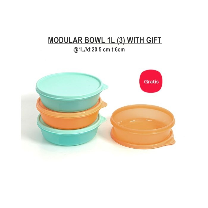 Jual Modular Bowl 1 Ltr Pcs | Shopee Indonesia