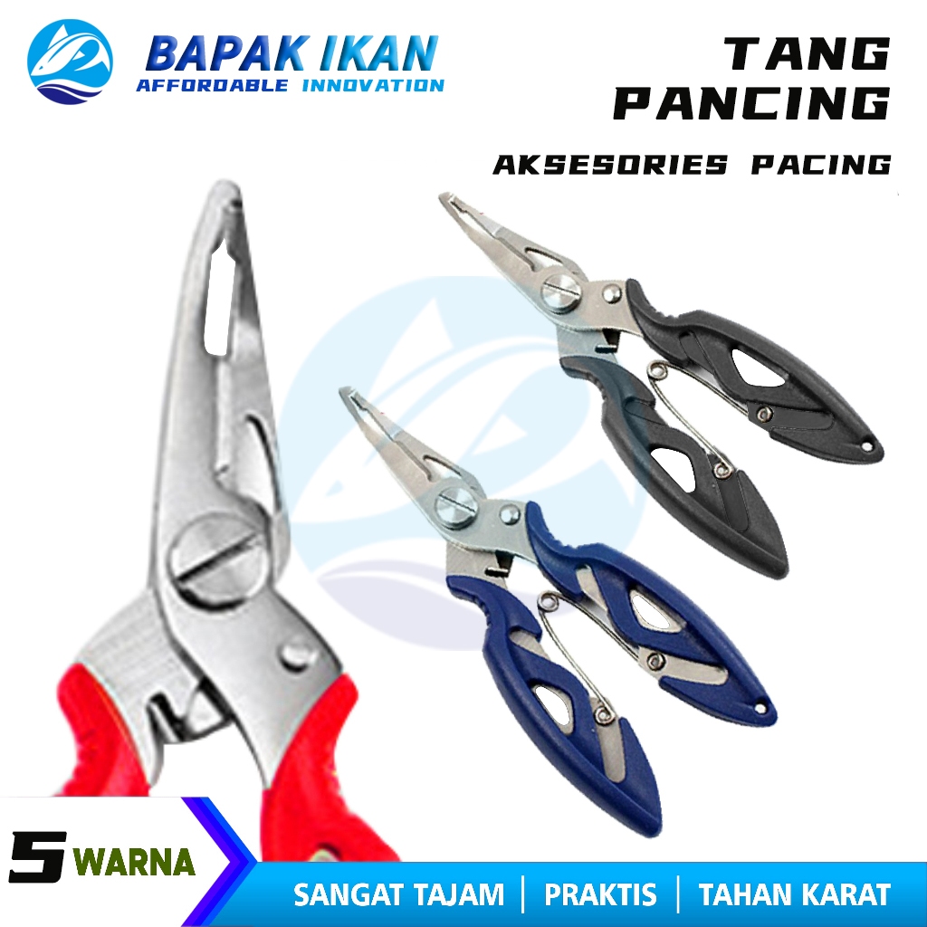 Jual Bapak Ikan Fishing Pliers Fish Line Cutter Scissors Mini Fish Hook ...
