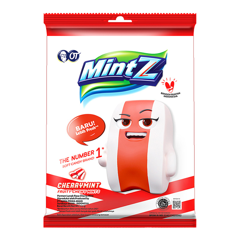 Jual MintZ Permen Chewy Cherrymint 99 g | Shopee Indonesia