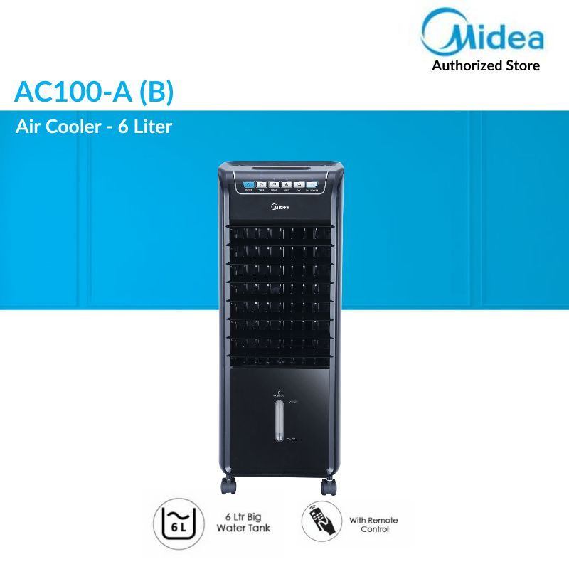 Jual Midea Air Cooler AC100-A (B) HITAM 6 liter | Shopee Indonesia