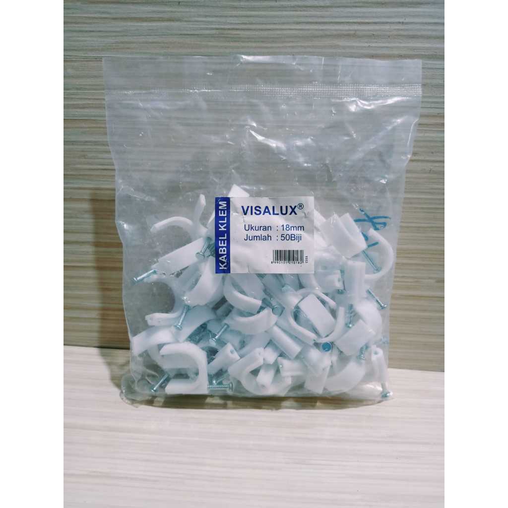 Jual Paku klem beton merek visalux no 18mm/paku klem pipa listrik/claim ...