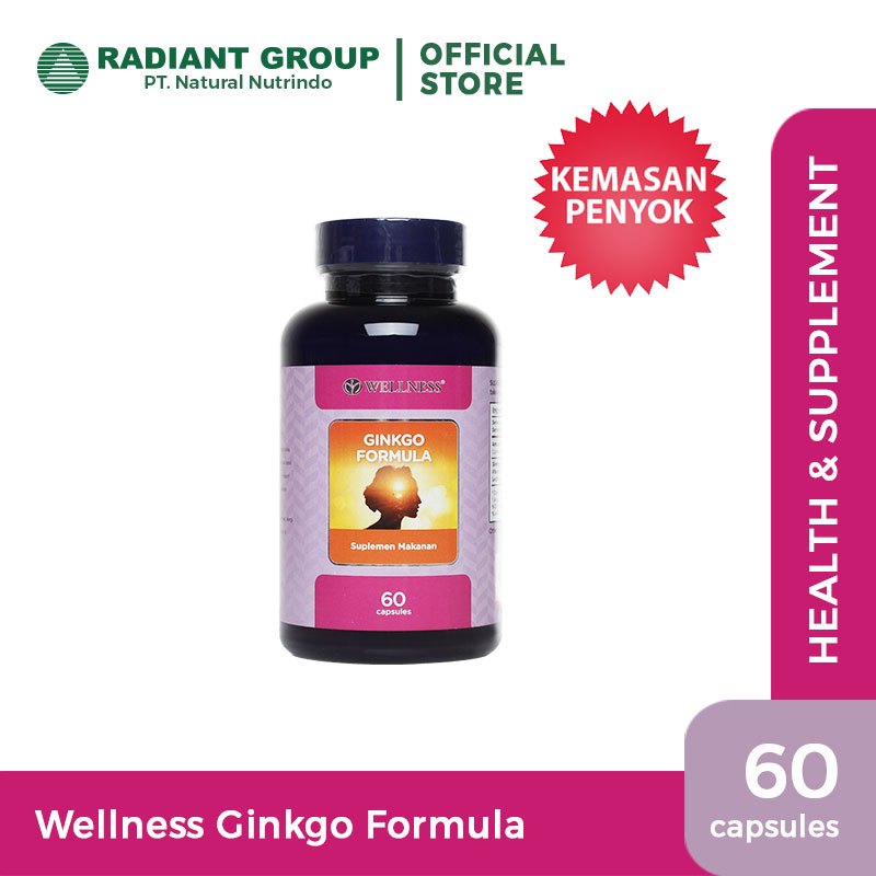 Jual Wellness Ginkgo Formula - 60 Capsules [Kemasan Penyok] | Shopee ...