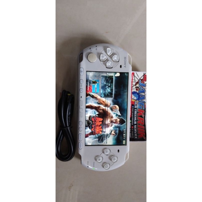 Jual psp seri 3000 warna putih lcd garis | Shopee Indonesia