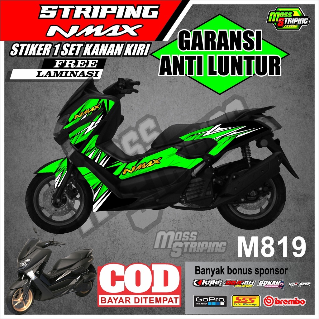 Jual STICKER STRIPING MOTOR NMAX LAMA N-MAX LAMA M819 STIKER SETIKER ...