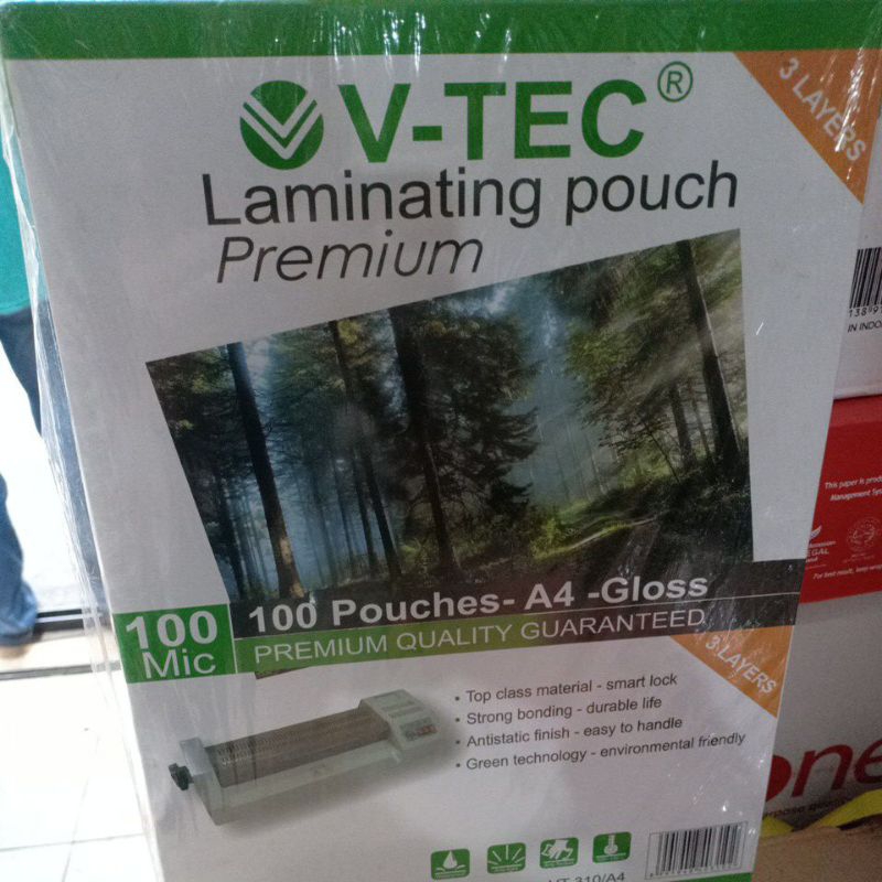Jual Plastik Laminating / Laminating Pouch Premium A4 V-tec | Shopee Indonesia