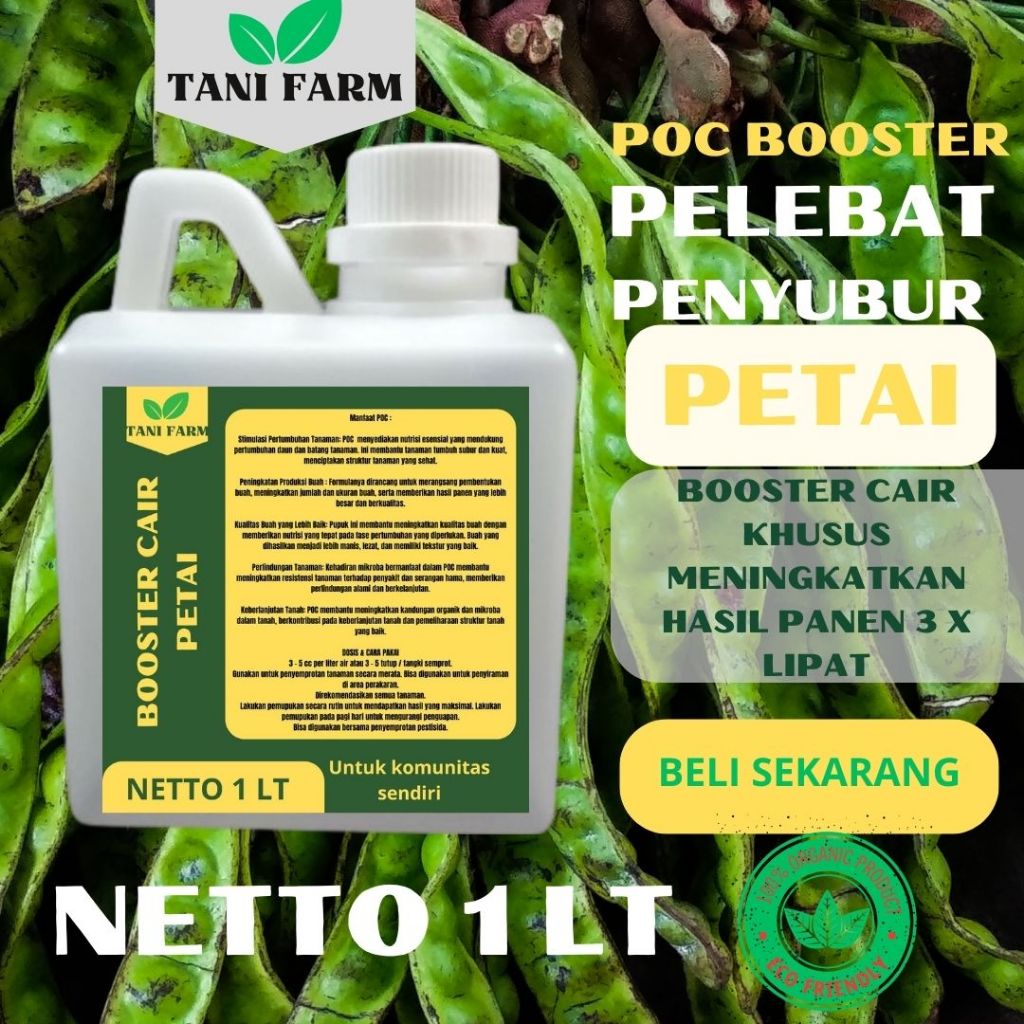 Jual RTF Pupuk Booster PETAI 1 LITER Pupuk Cair PETE Pupuk Semprot Untuk Tanaman dan PETAI Pupuk ...