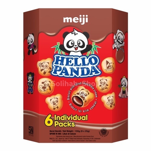 Jual 1 BOX 150 GR BIG MEIJI HELLO PANDA CHOCOLATE | Shopee Indonesia
