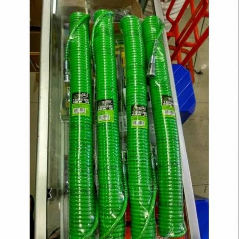 Jual Selang kompresor hijau 12 meter (5x8mm) TEKIRO recoil hose ...