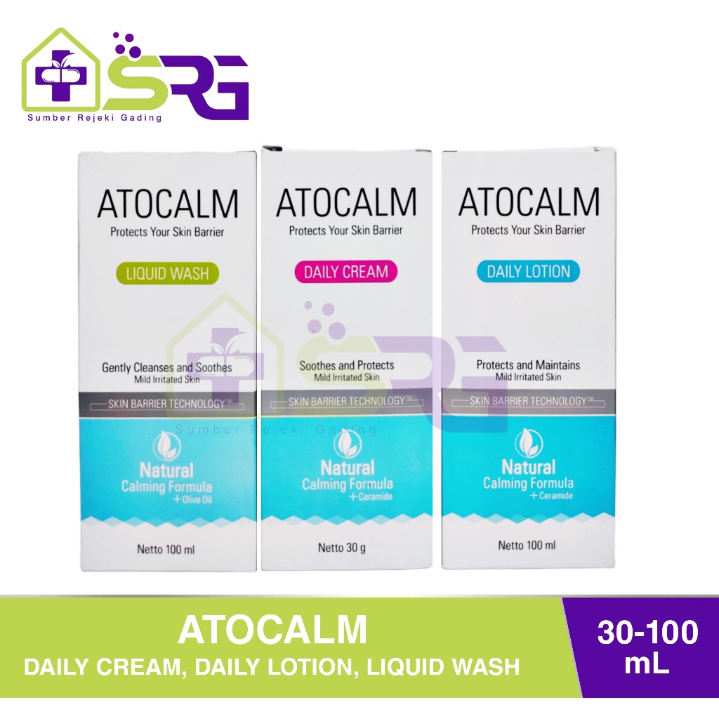 Jual Atocalm All Varian - Liquid Wash / Daily Cream / Daily Lotion ...