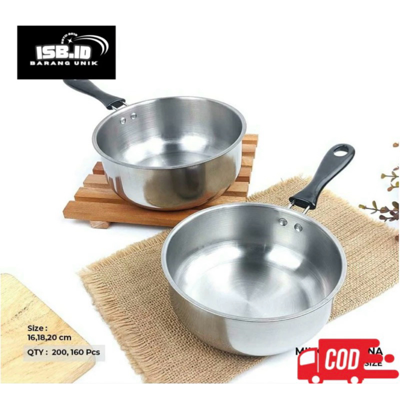 Jual Panci Susu Stainless Steel 16 Cm Panci Mie Panci Masak Air Multifungsi Shopee Indonesia
