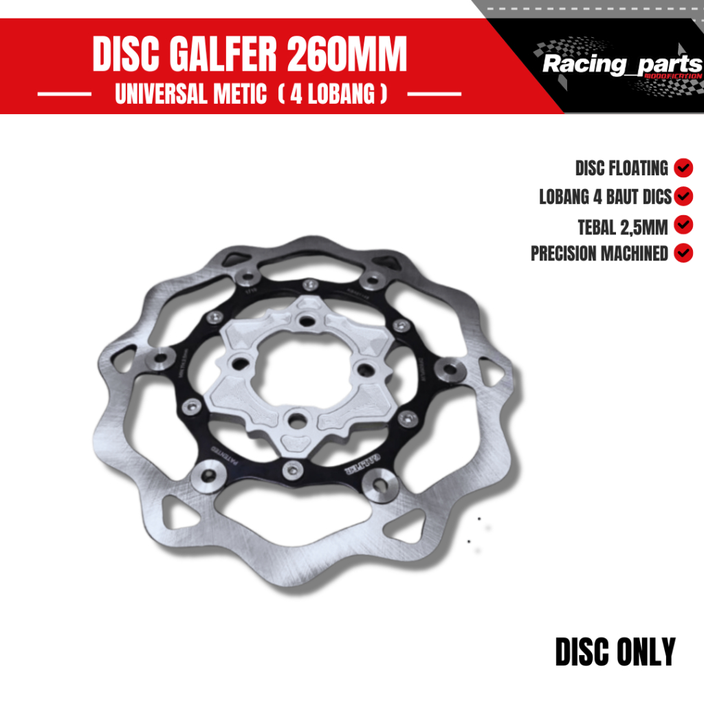 Jual Disc Galver 260mm PIRINGAN CAKRAM GALVER 260MM SEPEDA MOTOR Rotor ...