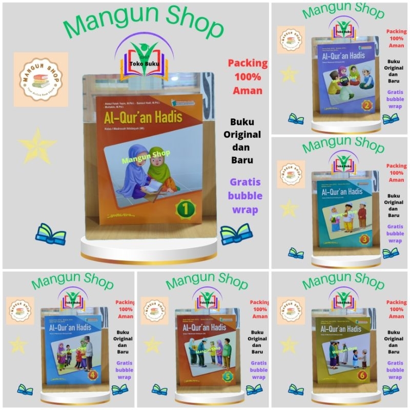 Jual Buku Pelajaran Al Quran Hadis Sd Kelas 1 2 3 4 5 6 Mi Kurikulum