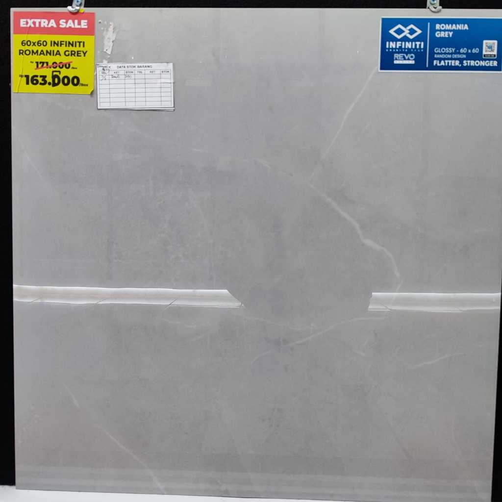 Jual Granit Glazed Polished 60x60 Infiniti Romania Grey | Shopee Indonesia