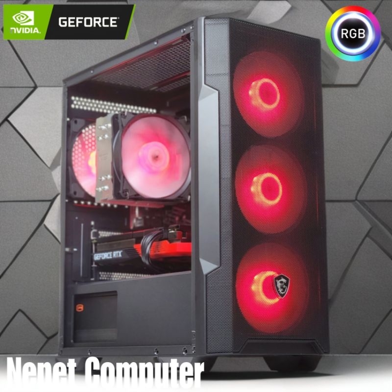 Jual PC Gaming Full Set Core i5 12400f | RTX 3060 12GB | 16GB | LED 24 ...